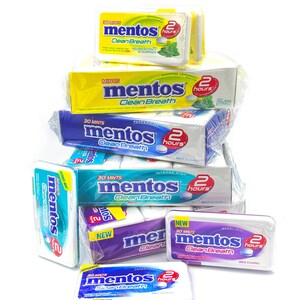 Mentos Clean Breath SUGAR FREE Mints | Pepper Mint, Intensive Mint ...