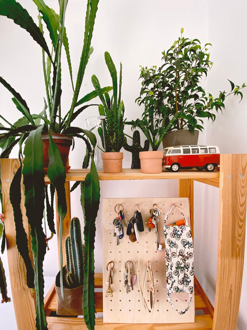 Wooden Stand for Home Hallway, Shop Product Display - Stand for Keys ...