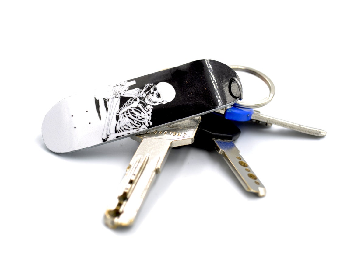 Skateboard Keychain Replica of Real Skateboards Decks Made - Etsy
