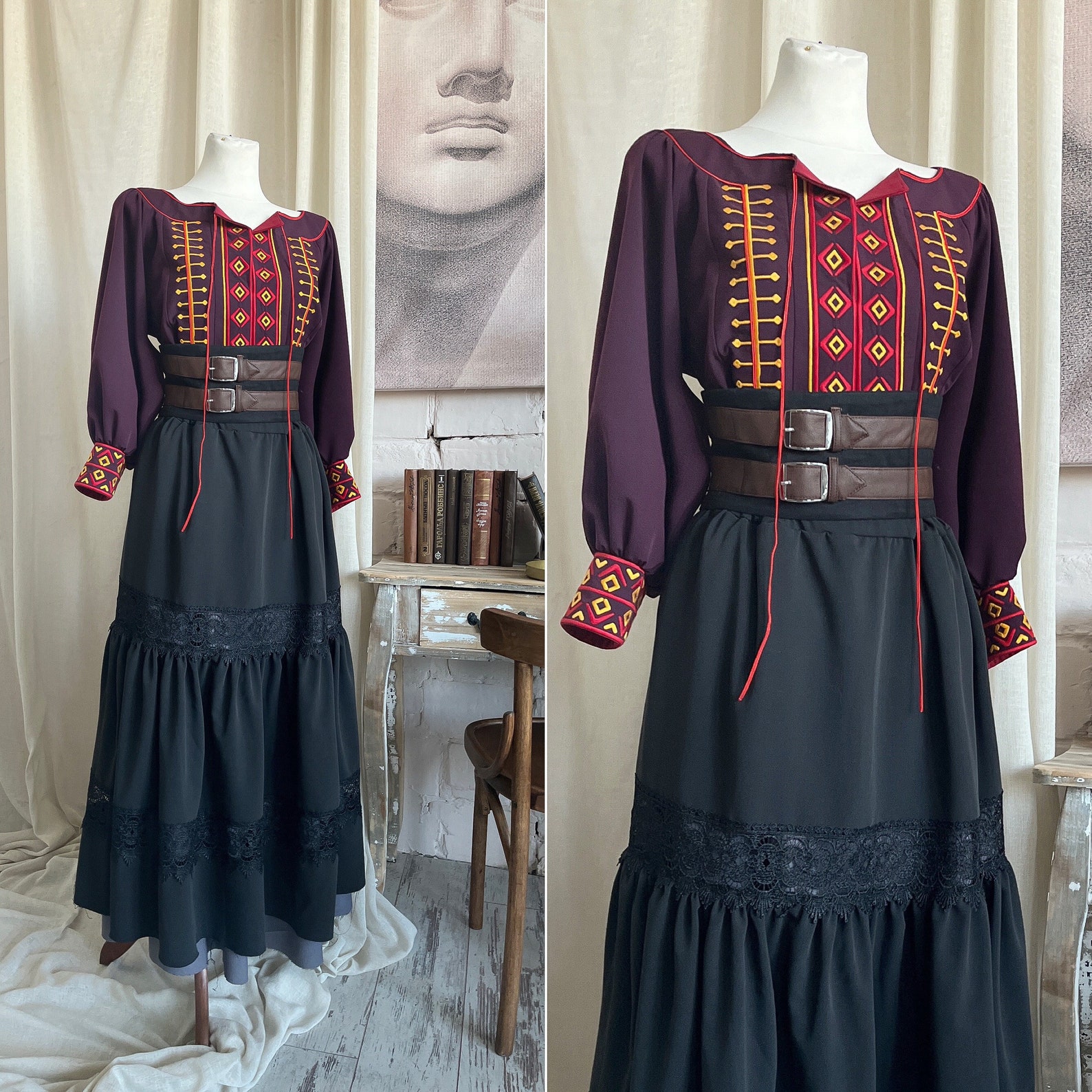 Dnd Warlock Cosplay Costume Handmade Cosplay Custom Sized - Etsy