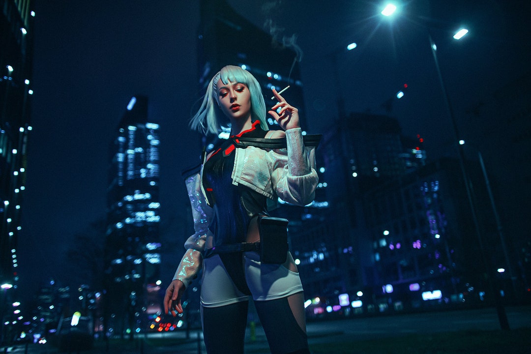 Cyberpunk Black Hacker Cosplay Outfit, Anime Cosplay, Handmade Cosplay ...