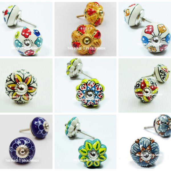 Hand Painted Knobs - Etsy