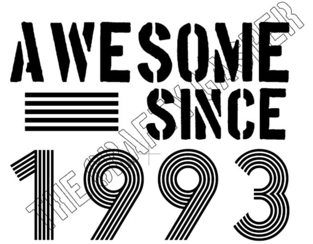 1993 SVG - Etsy