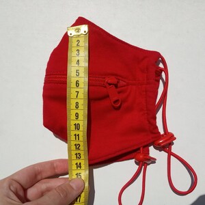 Red Zip Two Layer Rewashable Resizable Anti-pollution Dust Cotton ...
