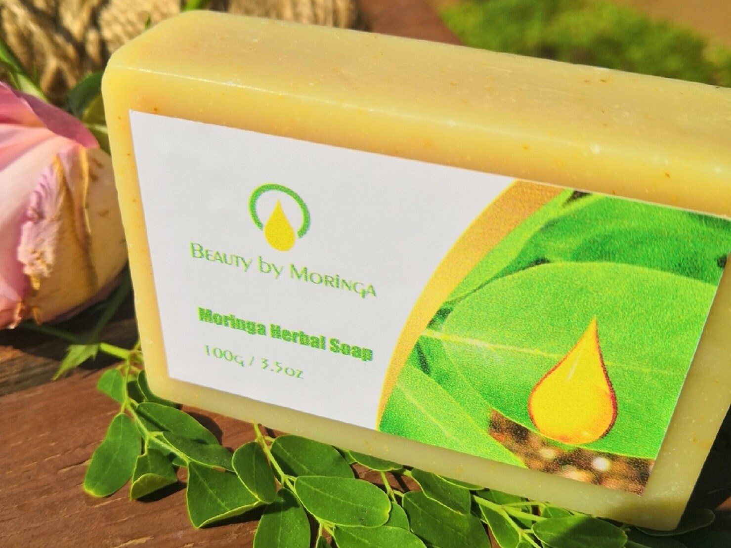 100g Moringa Herbal Soap Bar | Etsy