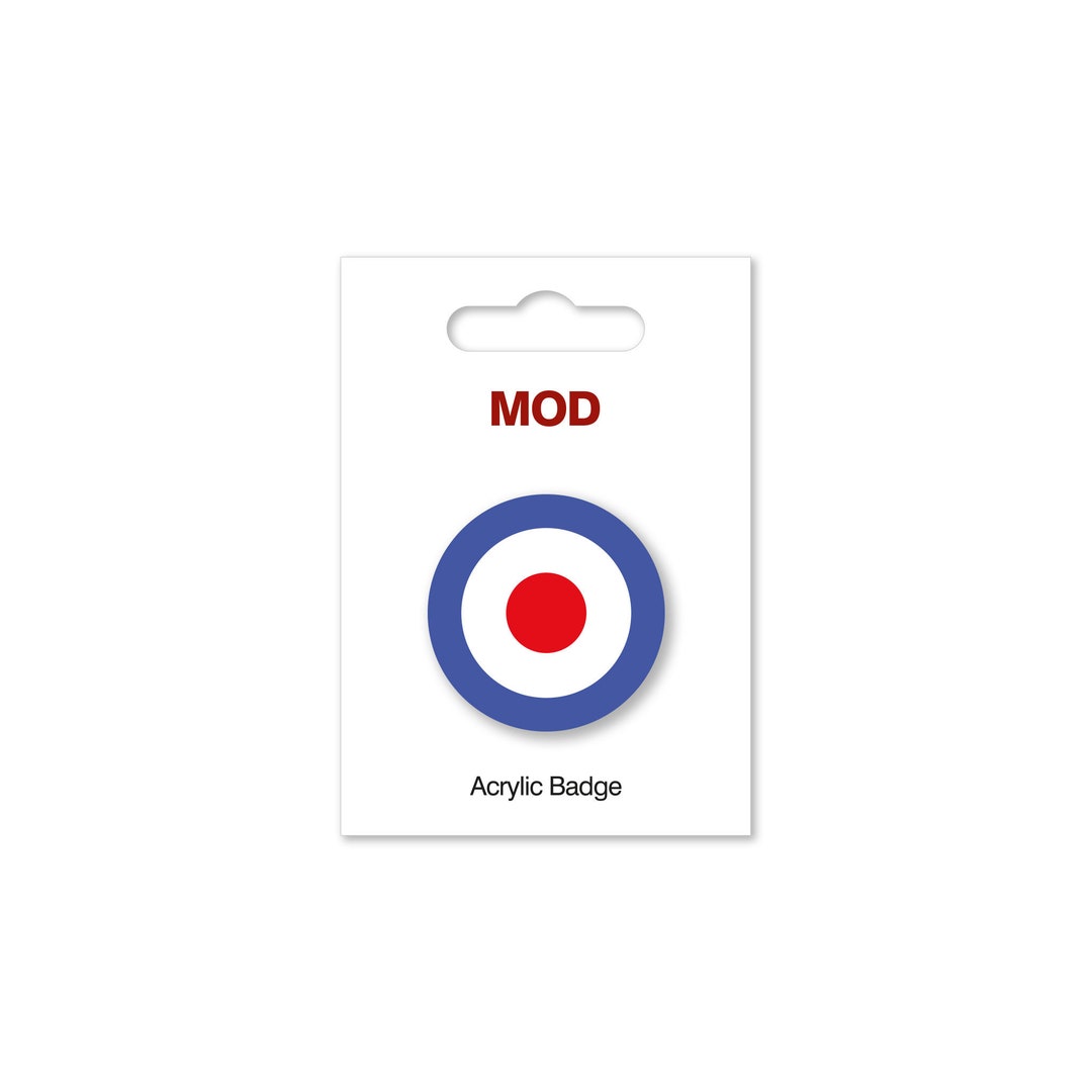 MOD Roundel Laser Cut Acrylic Badge Jewellery - Etsy