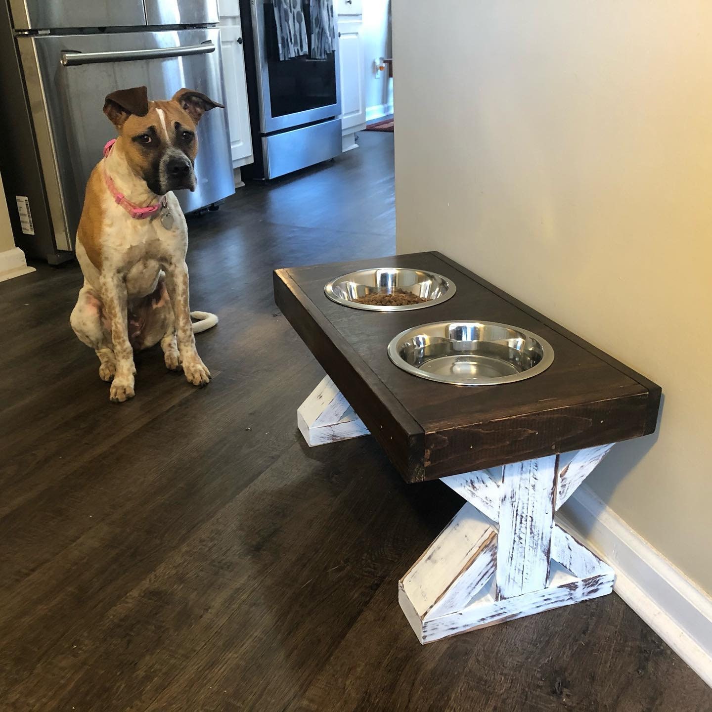Farmhouse Dog Bowl Stand - Etsy