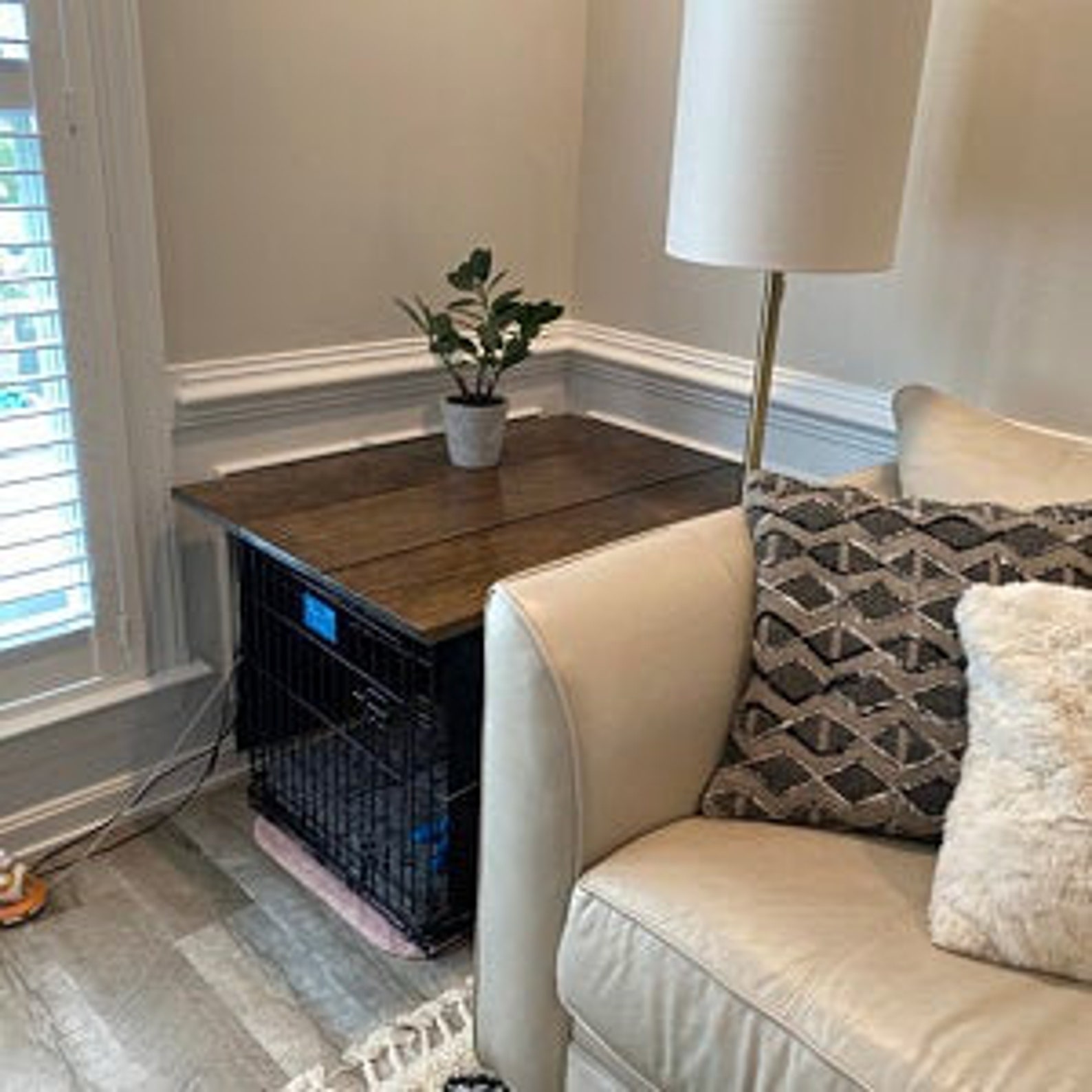 Rustic Dog Crate Table Top | Etsy