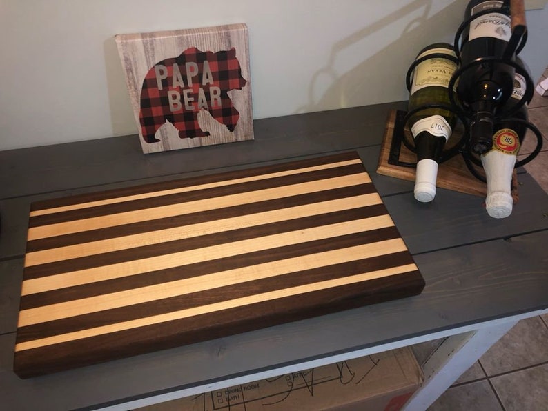 Edge Grain Butcher Block Cutting Board - Etsy
