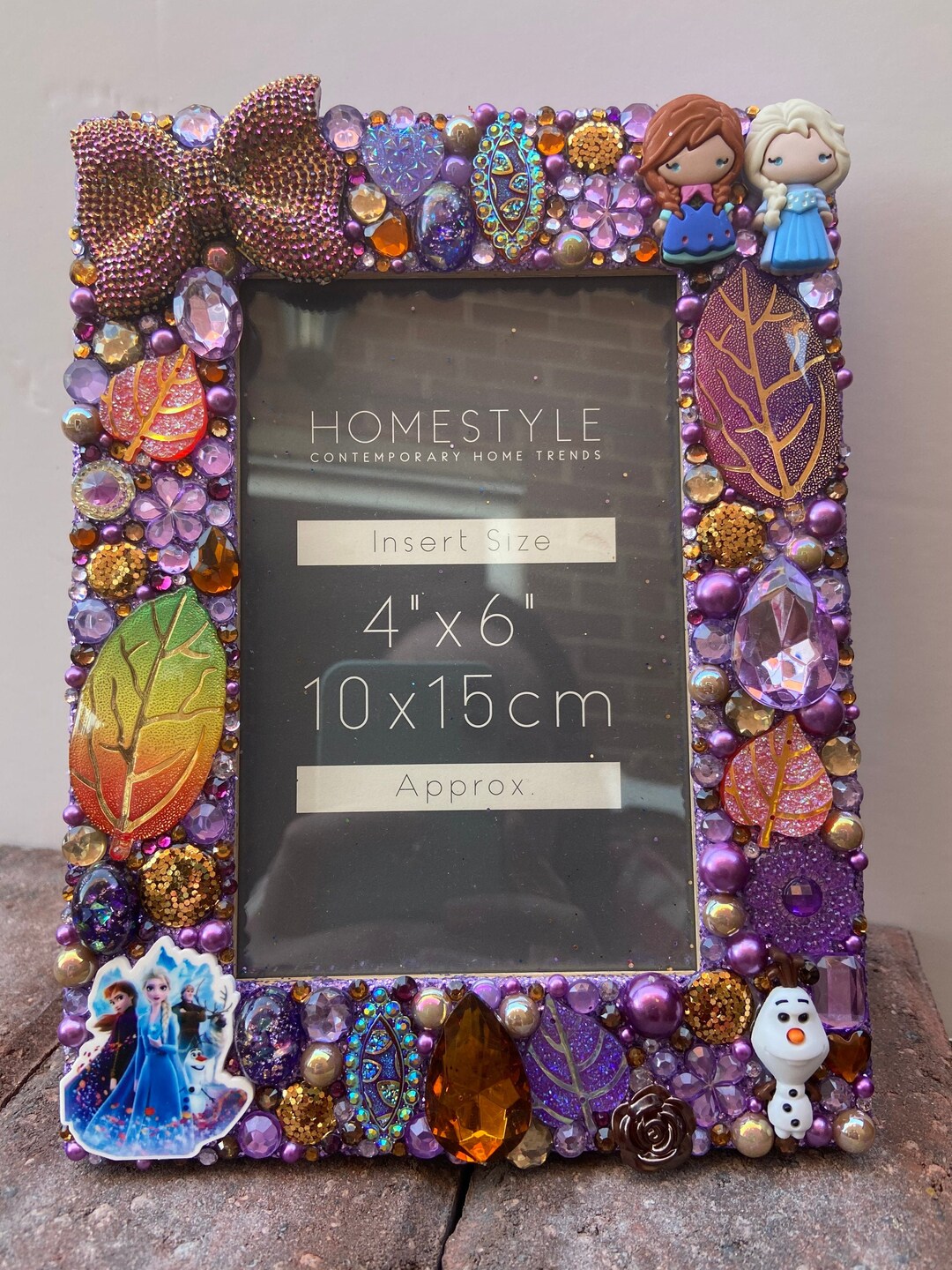 Frozen 2 Inspired Rhinestone Pearl Photo Frame - Etsy