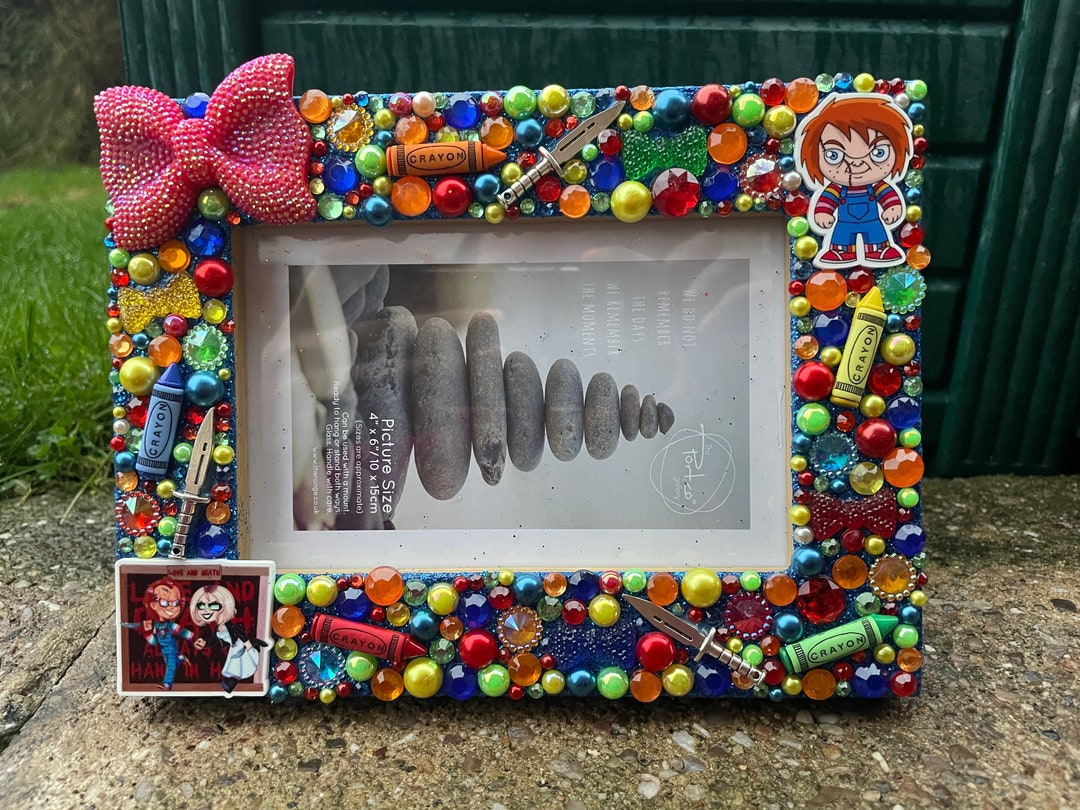 Childs Play Chucky Inspired Rhinestone Embellished Photo Frame - Etsy