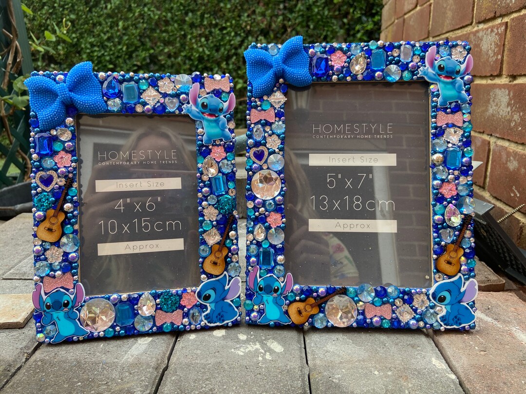 Stitch Inspired Rhinestone Pearl Photo Frame - Etsy