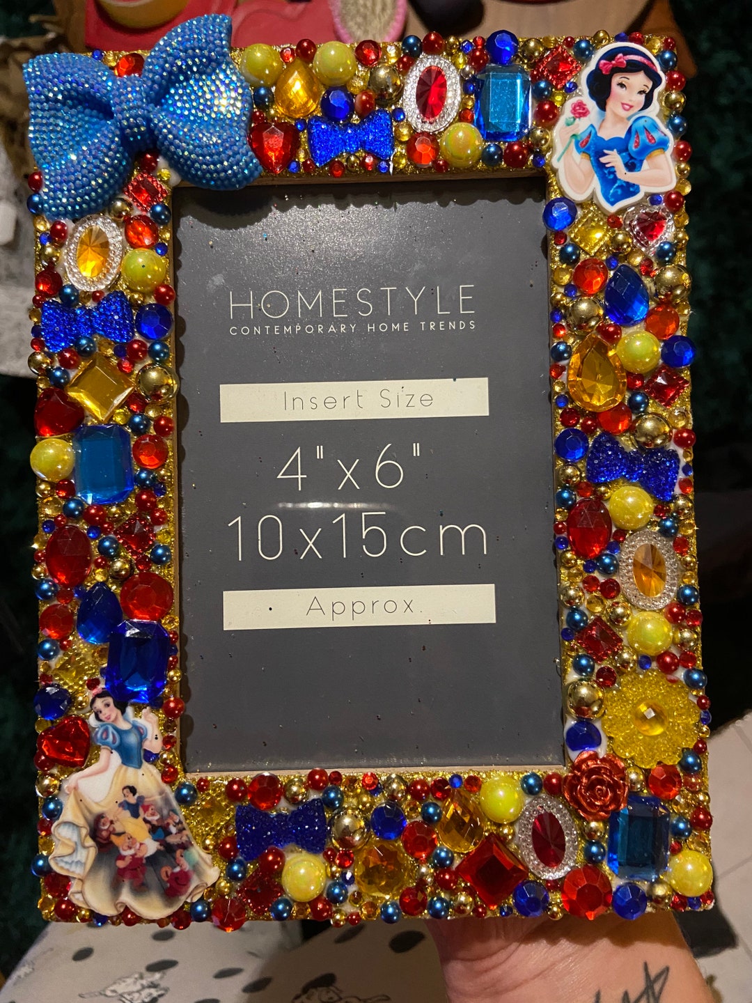 Snow White Inspired Rhinestone Pearl Photo Frame - Etsy