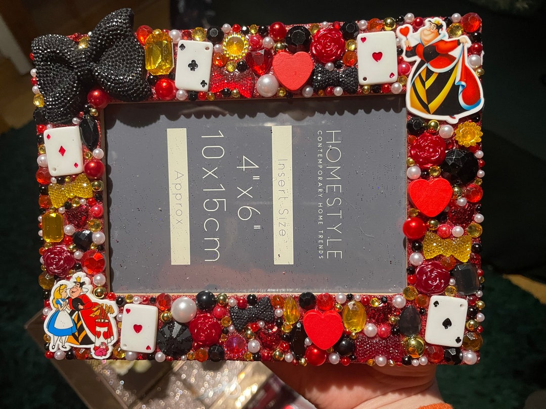 Queen of Hearts Rhinestone Pearl Photo Frame - Etsy