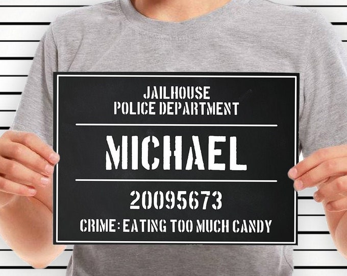 Printable Mugshot Sign Board Template - Etsy Hong Kong