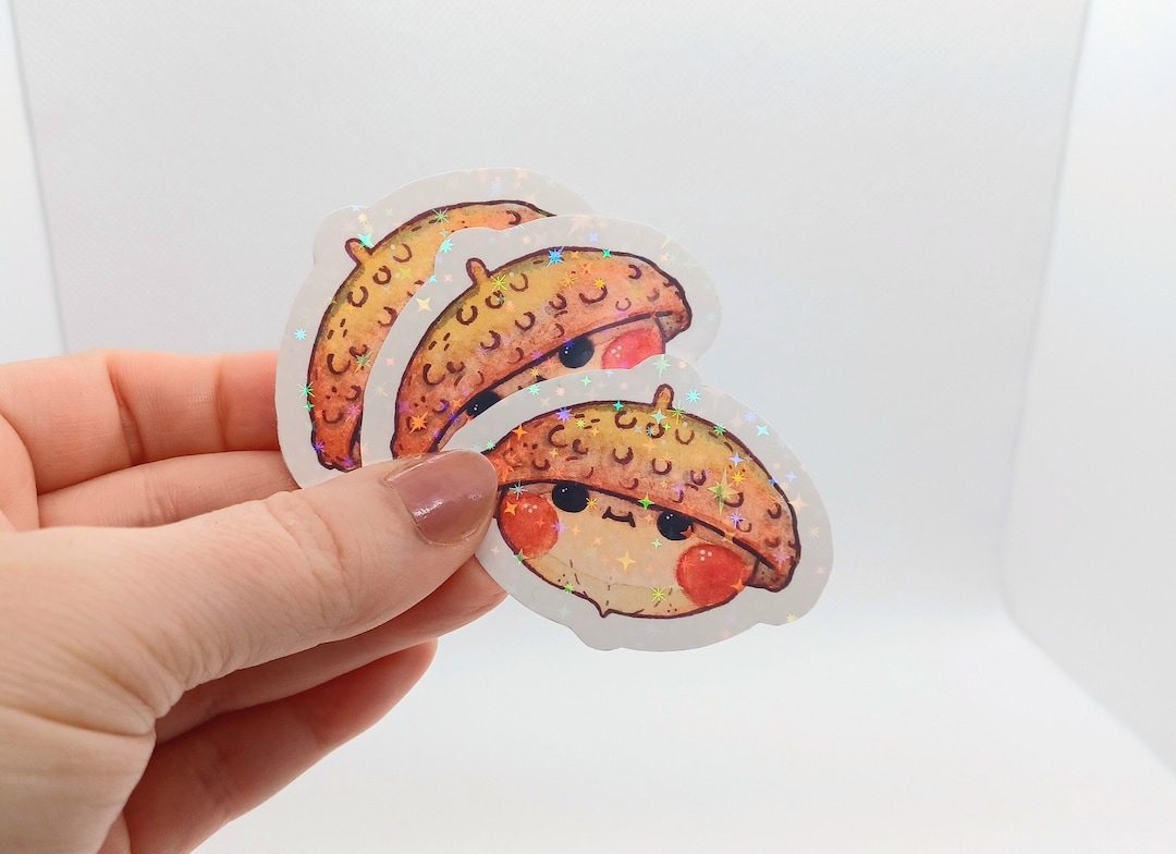 Cute Handmade Sticker Akorn Boy, Watercolor Art Sticker, Cozy Decals ...