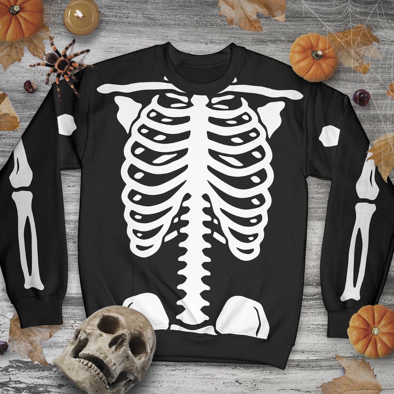 Skeleton Sweater - Etsy