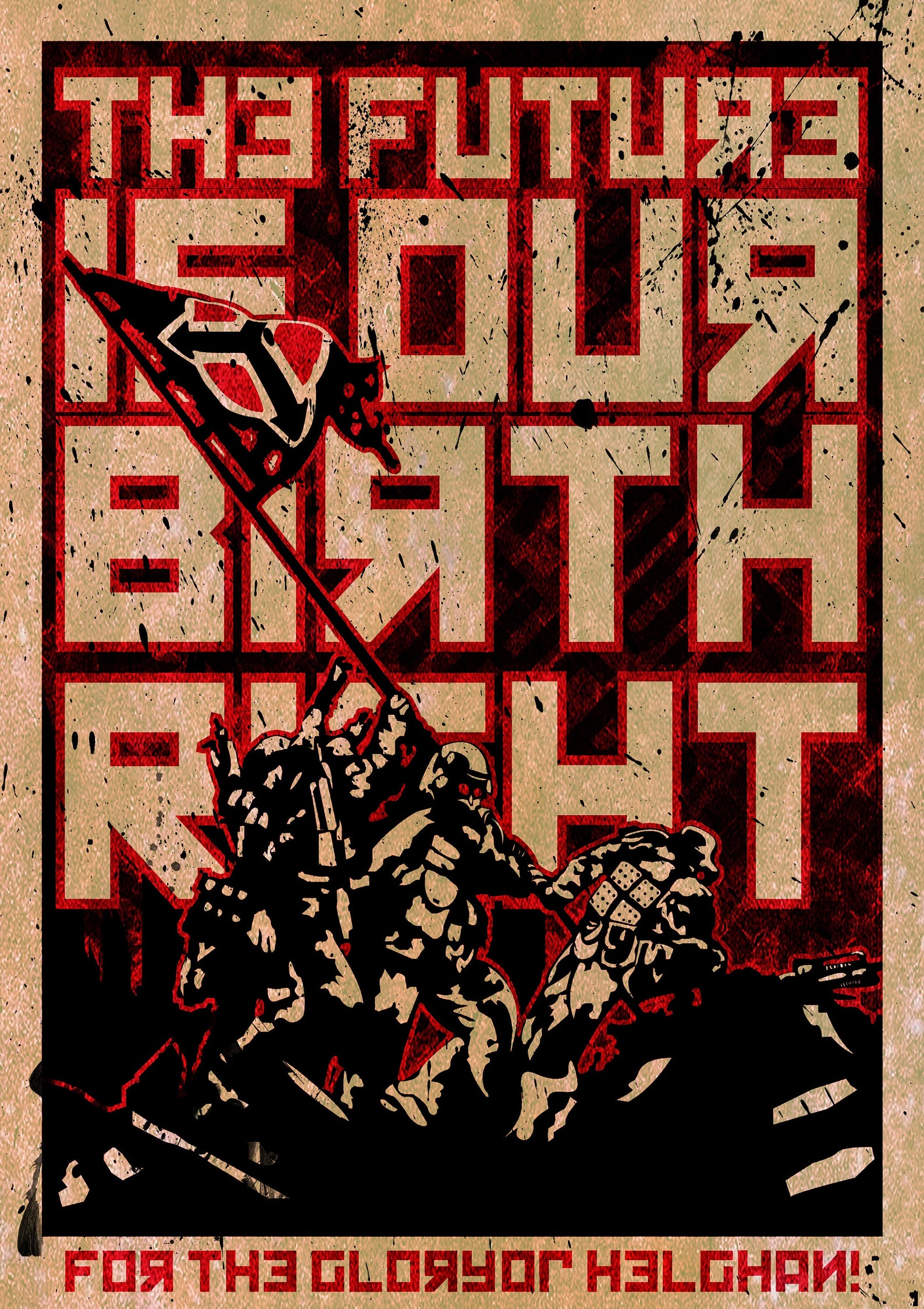 Killzone Propaganda helghast Helghan Empire Artwork Graphic | Etsy