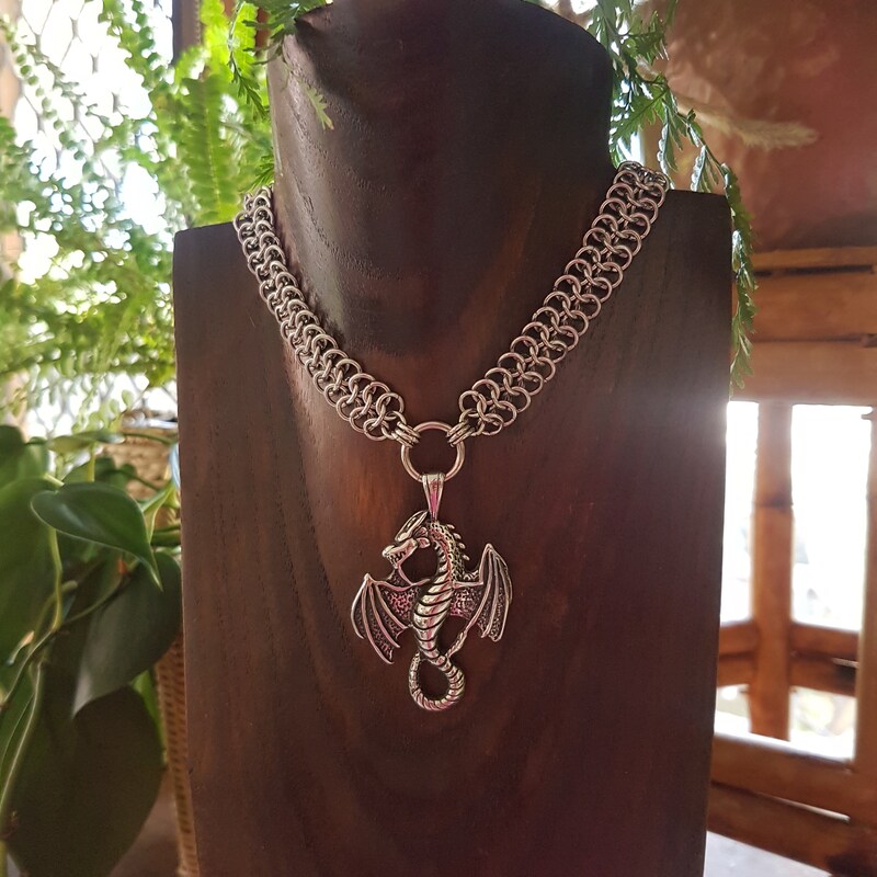 Dragon Necklace - Etsy