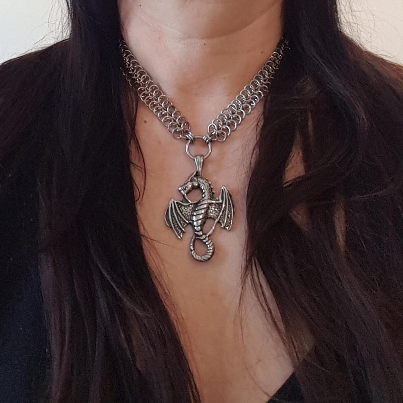 Dragon Necklace - Etsy
