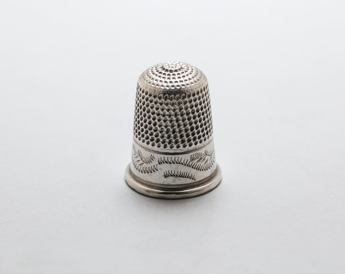 Vintage Sterling Silver Hallmarked Thimble - Etsy