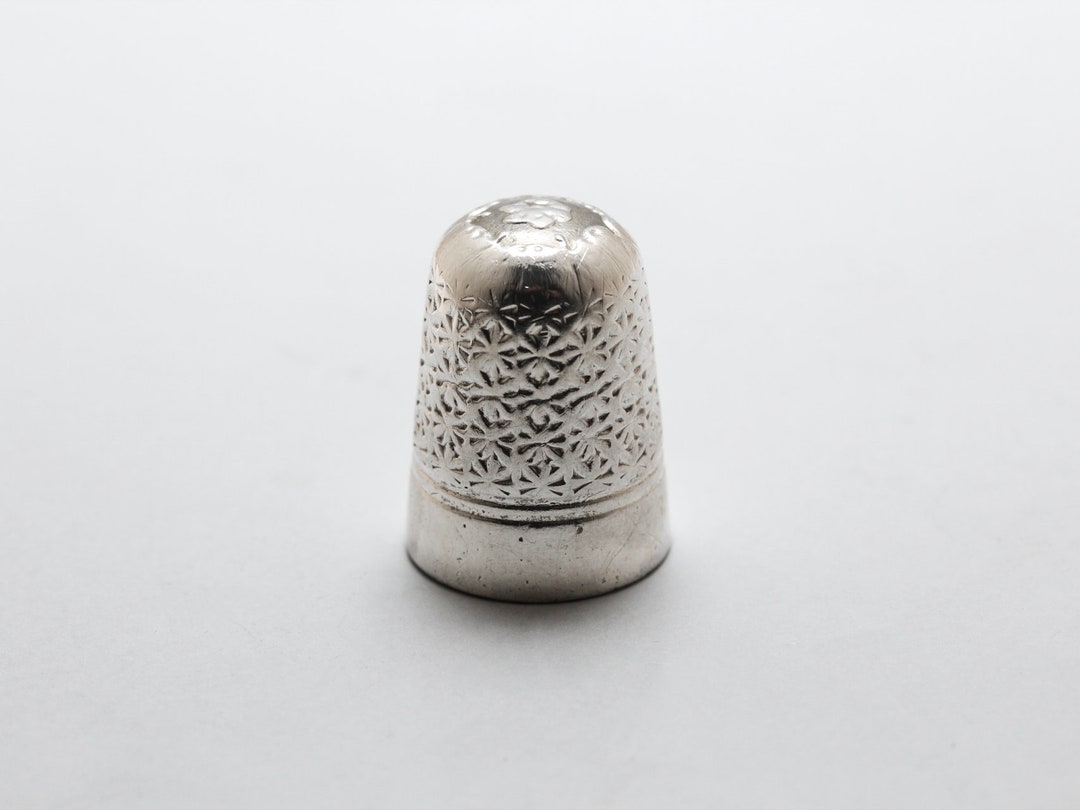 Vintage Sterling Silver Hallmarked Thimble - Etsy