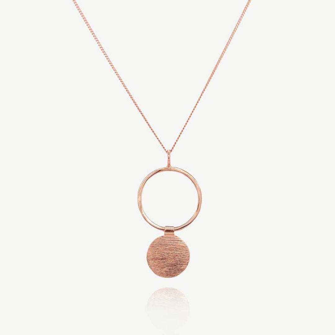 Sarah Alexander - Bellini Medallion Pendant Necklace, 18ct Rose Gold ...
