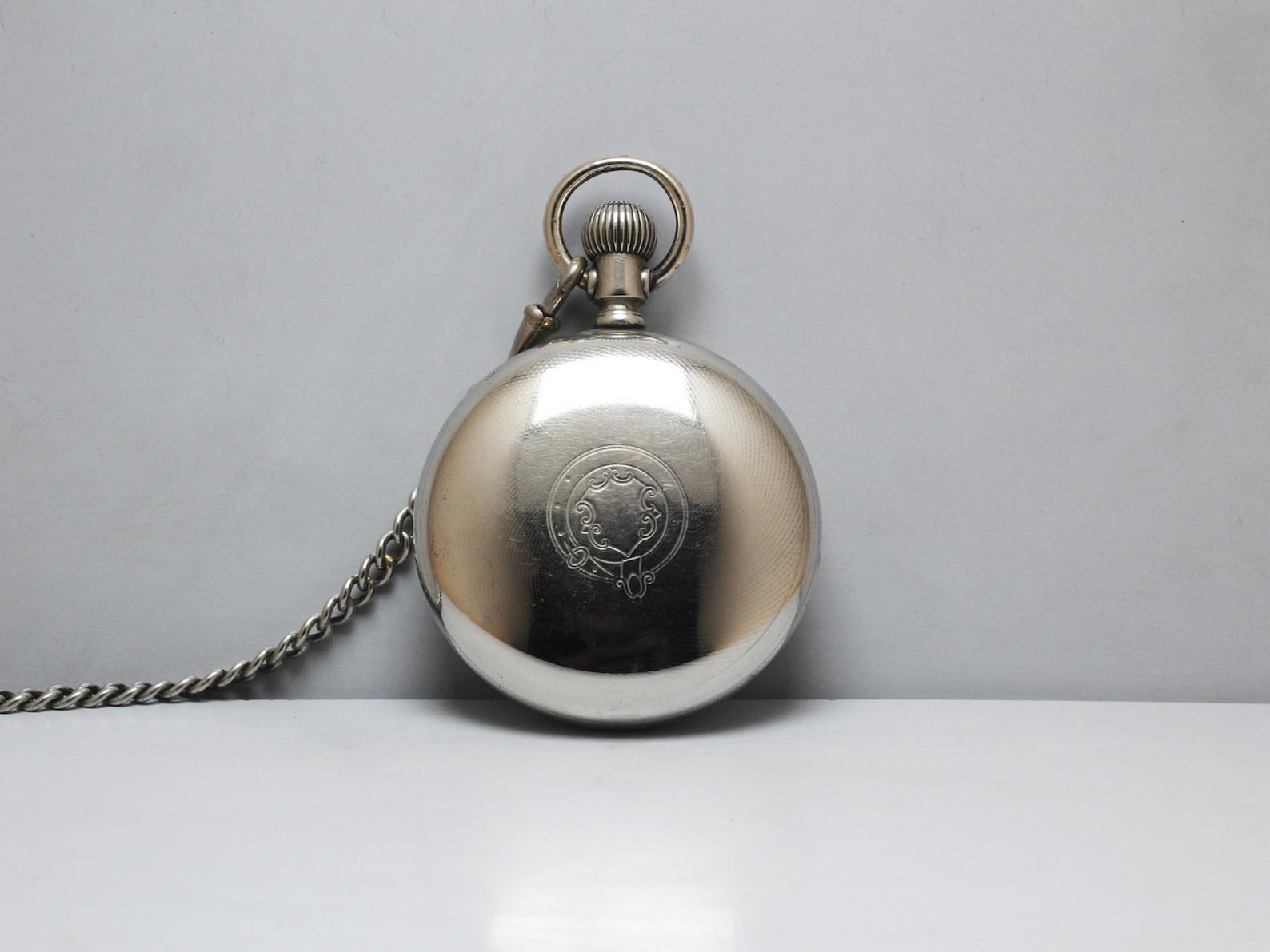 Elgin Silver Plated Pocket Watch - Etsy