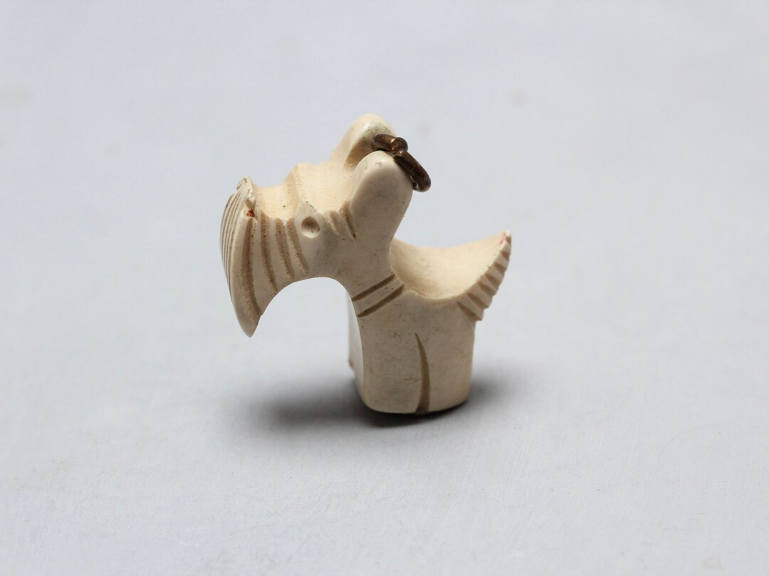 Vintage Bone Scotty Dog Circa 1930's - Etsy
