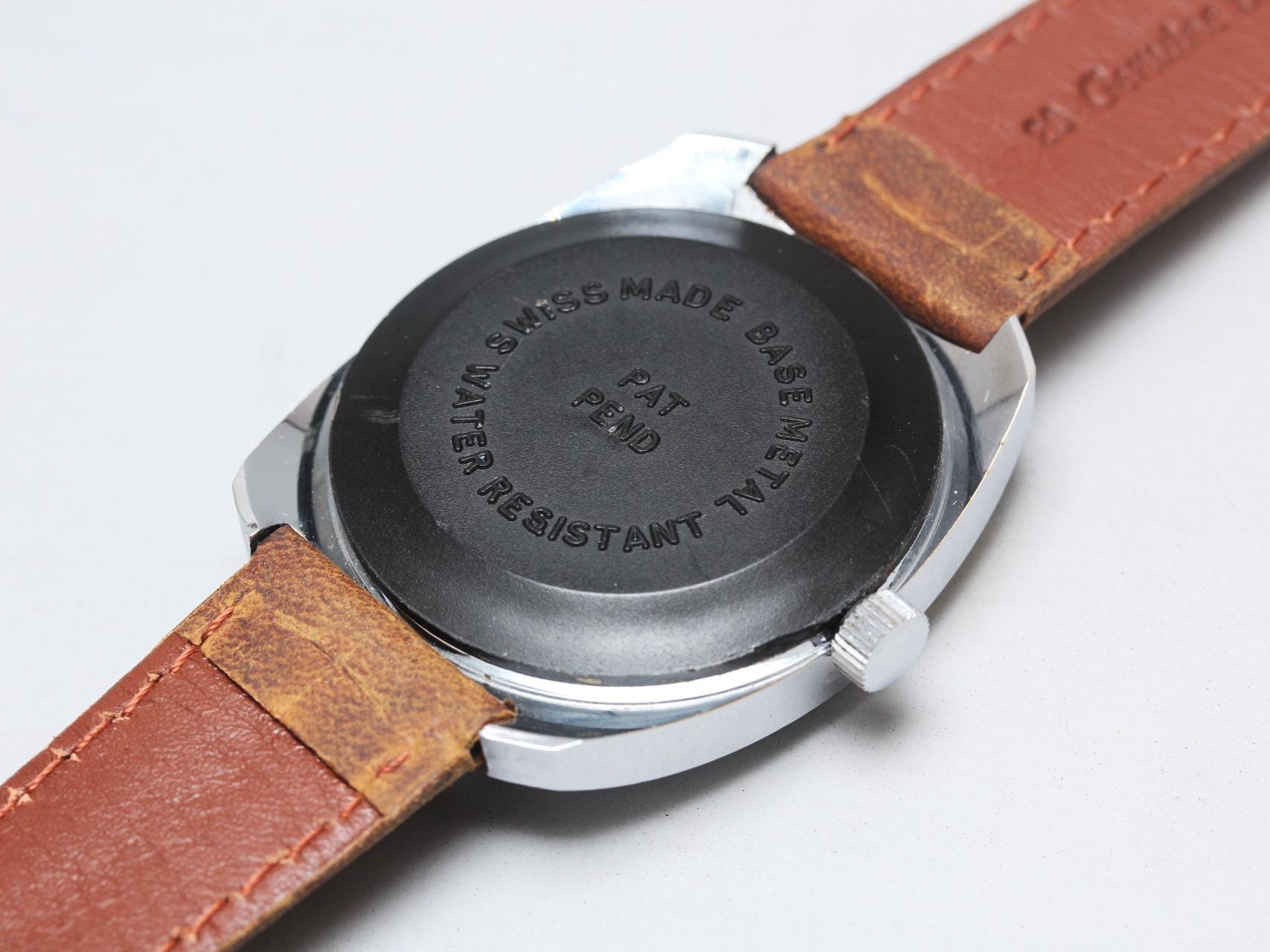 1960's Neico Watch With a Brown Strap - Etsy
