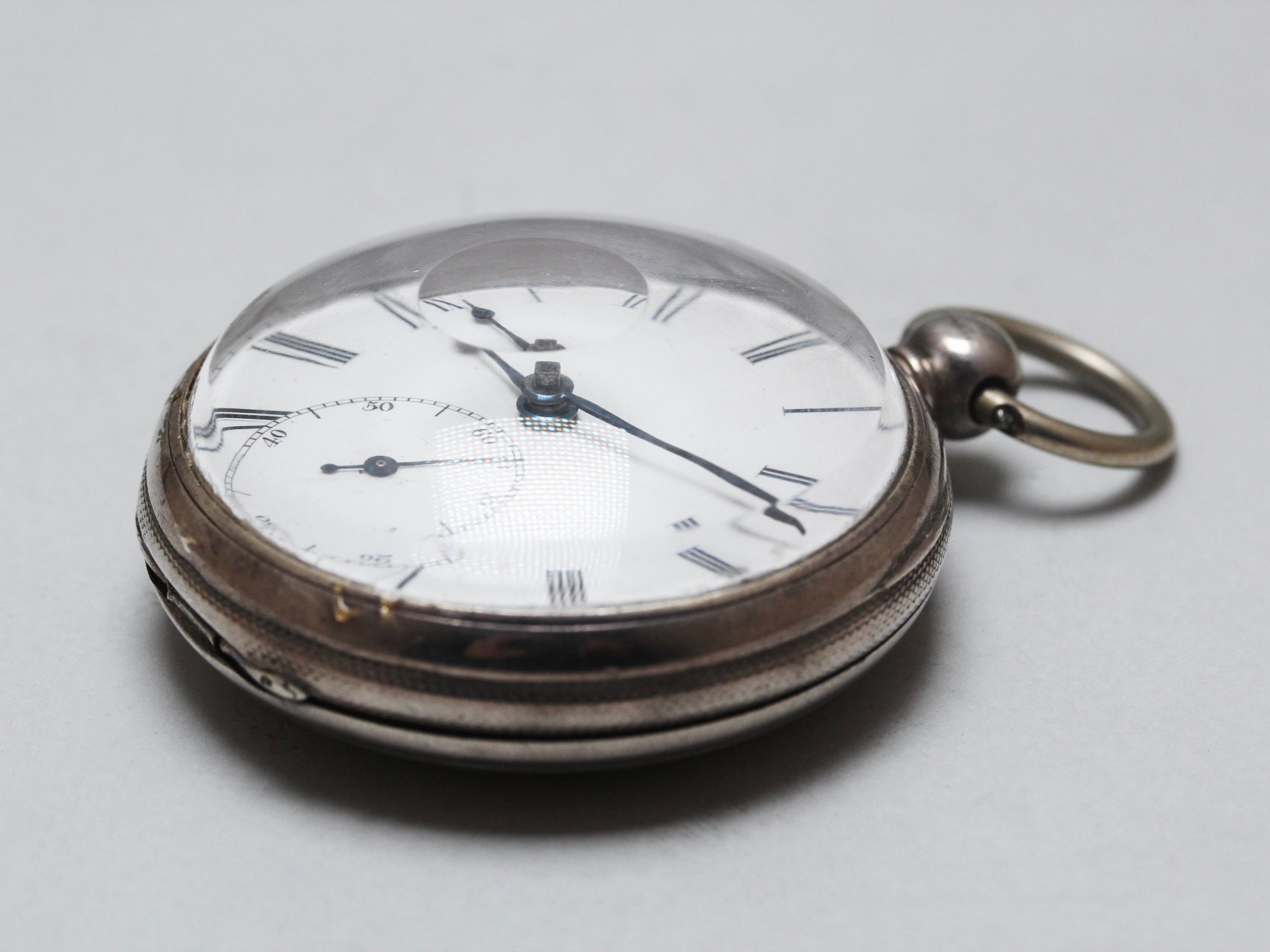 Silver Pocket Watch London 1854 - Etsy
