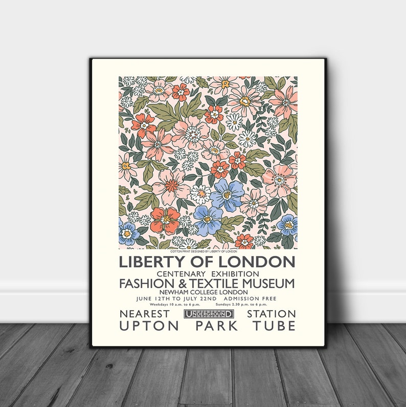 Liberty Print Liberty of London Print Gallery Poster Artist | Etsy