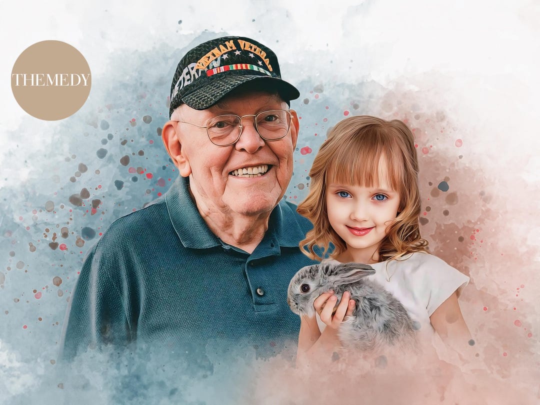 Deceased Loved One Memorial Portrait, Photo Merge, Family Portrait - Etsy