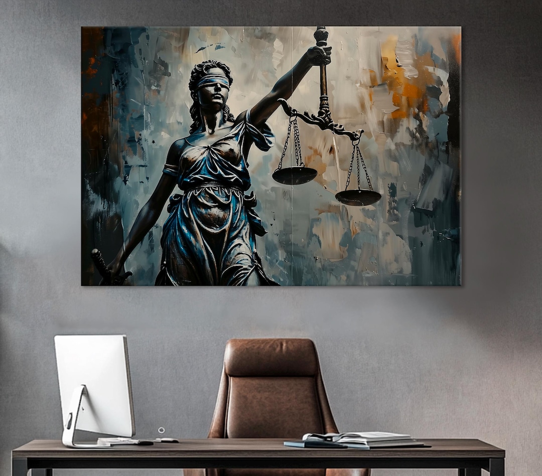 Lady Justice Canvas Print: Themis, Goddess of Justice - Ready to Hang ...