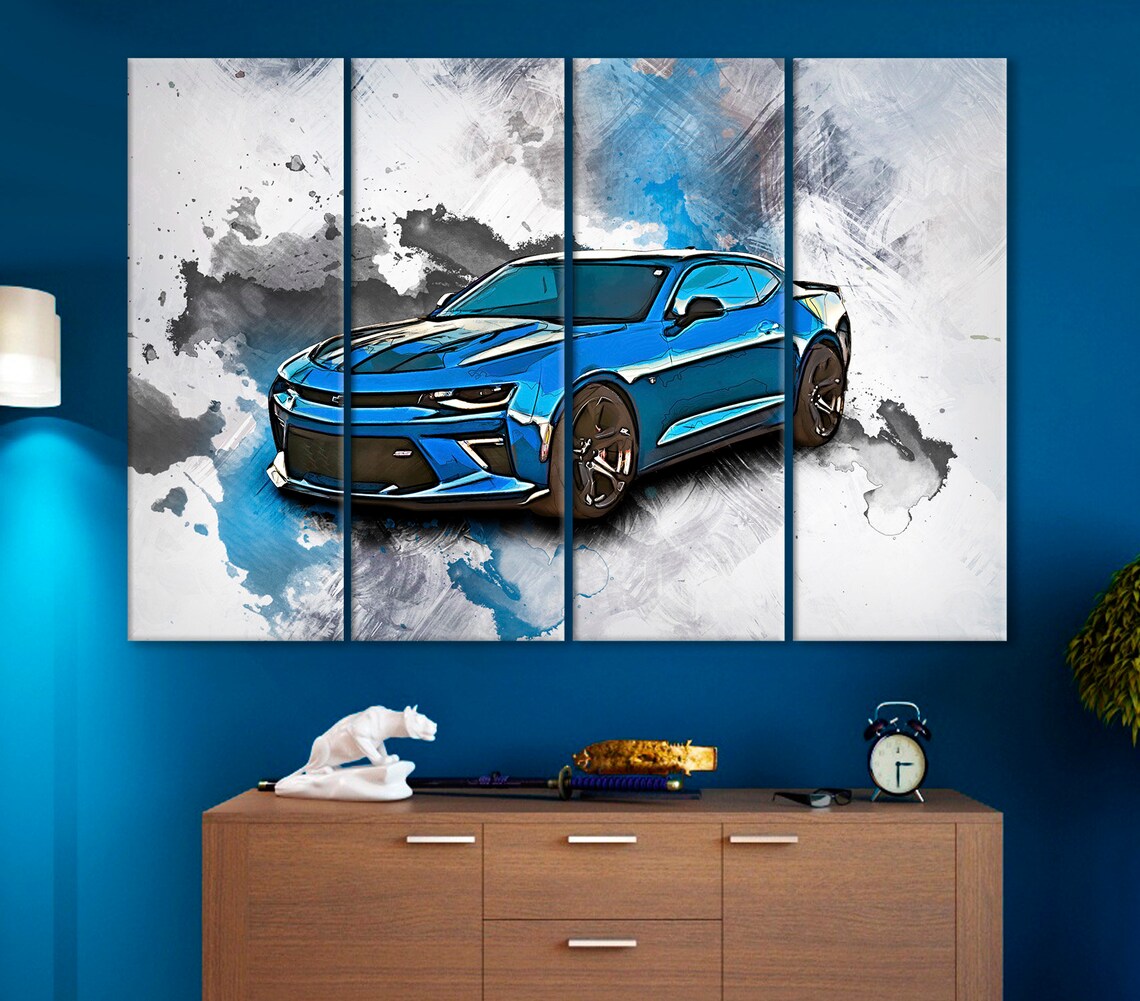 Chevrolet Camaro Print Camaro Canvas Chevrolet Camaro Wall - Etsy
