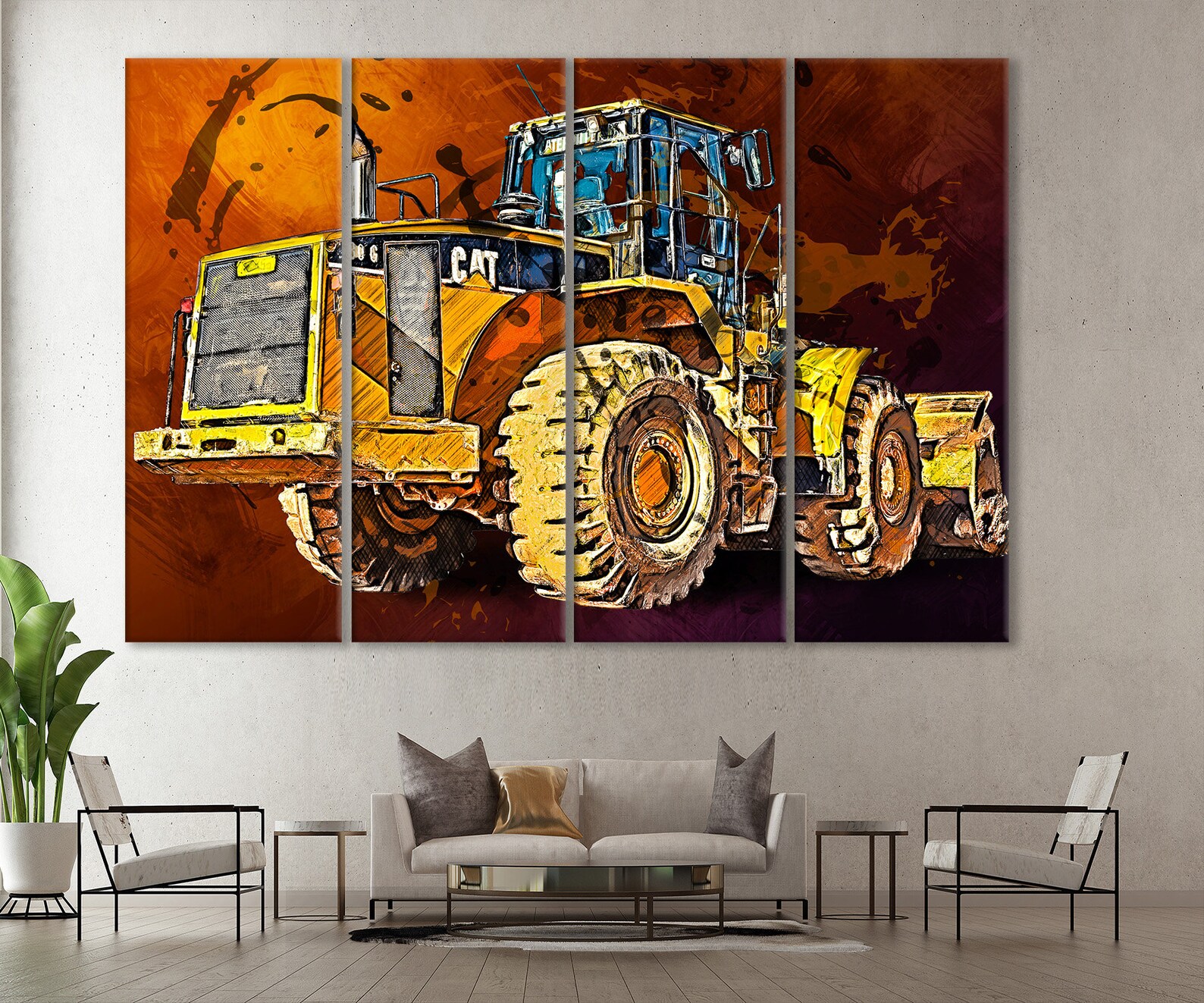 Caterpillar 980G Canvas Wheel Loader Print CAT 980g Poster | Etsy