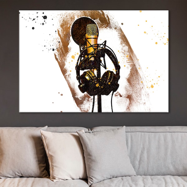 Microphone Art - Etsy