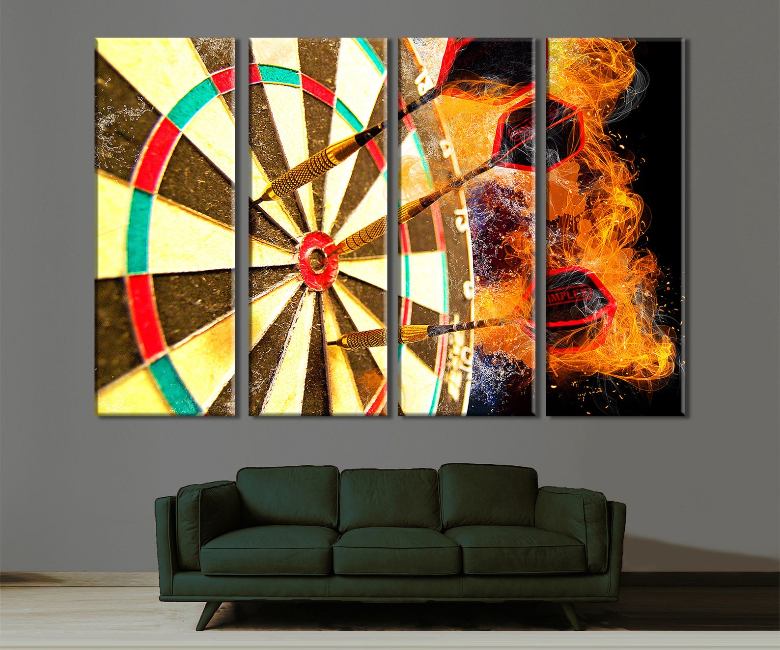 Darts Game Canvas Art Darts Wall Art Darts Print Game Room - Etsy