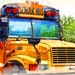 School Bus Canvas Print, Bus Wall Art, Yellow Bus Poster, Room Wall ...