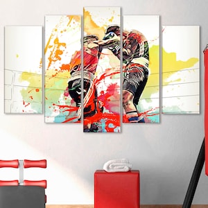 Boxing Canvas, Boxing Print, Motivation Wall Art, Ring Room Decor ...