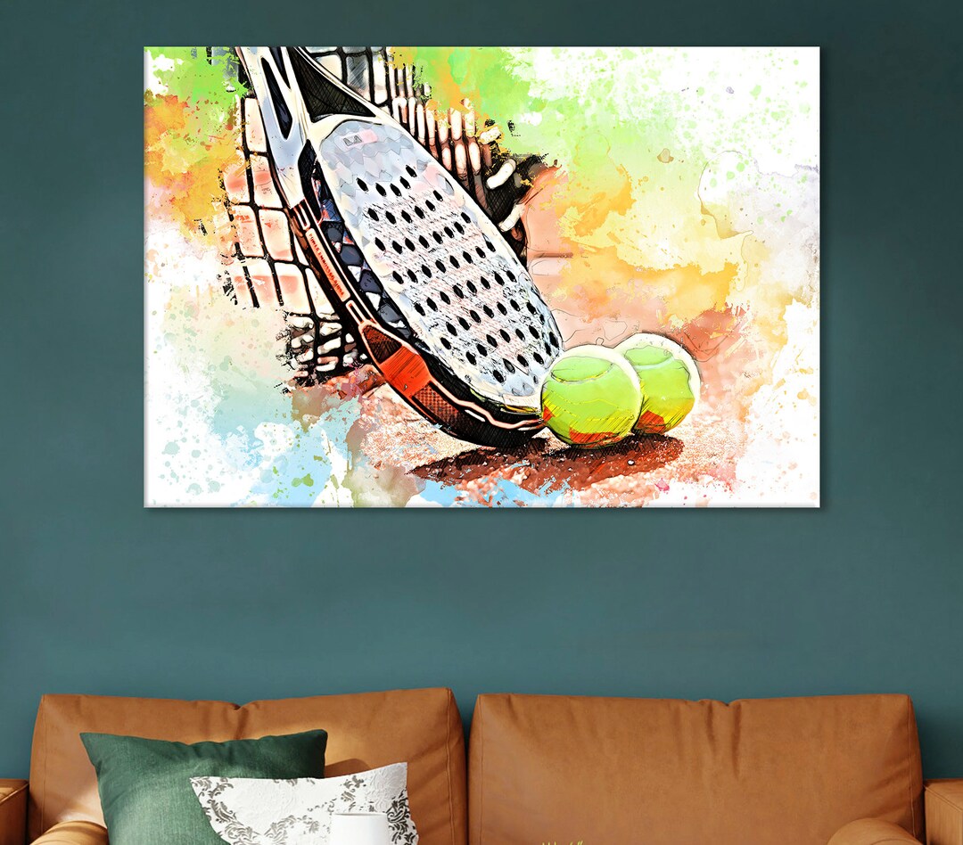 Padel Tennis Wall Art, Padle Tennis Racquet Decor, Padel Tennis Artwork ...