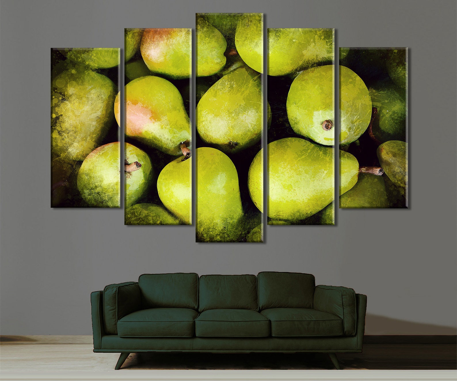 Pears Canvas Kitchen Room Decor Restaraunt Wall Art Fruits - Etsy