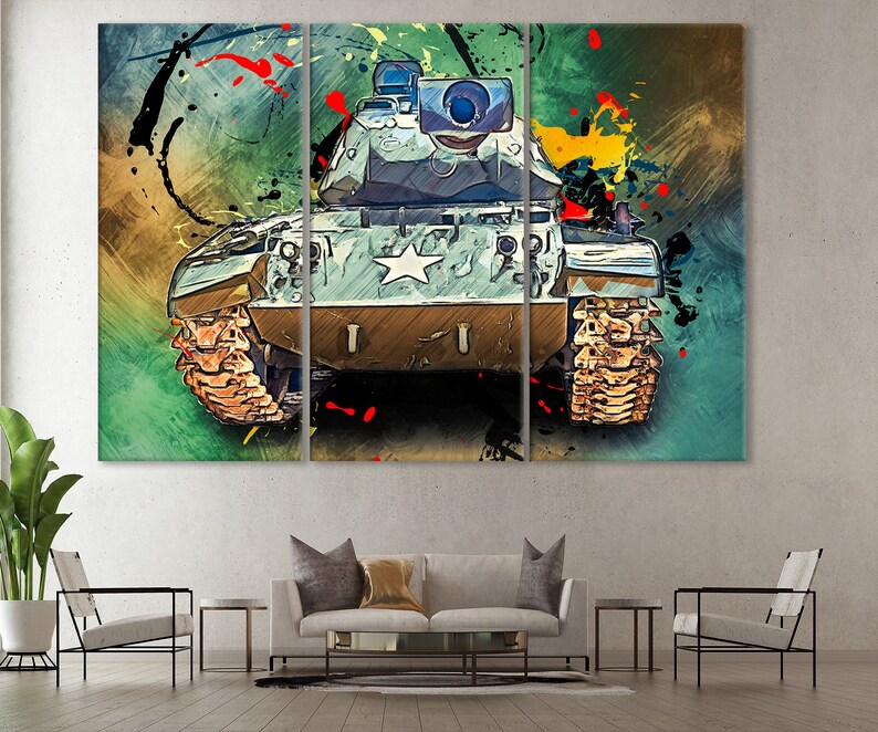 M41 Tank Canvas Walker Bulldog Poster Tank Wall Decor Army | Etsy