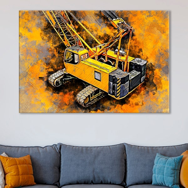 Crane Machine Wall Art - Etsy