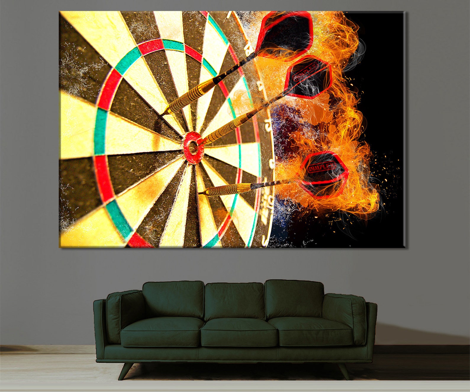 Darts Game Canvas Art Darts Wall Art Darts Print Game Room - Etsy