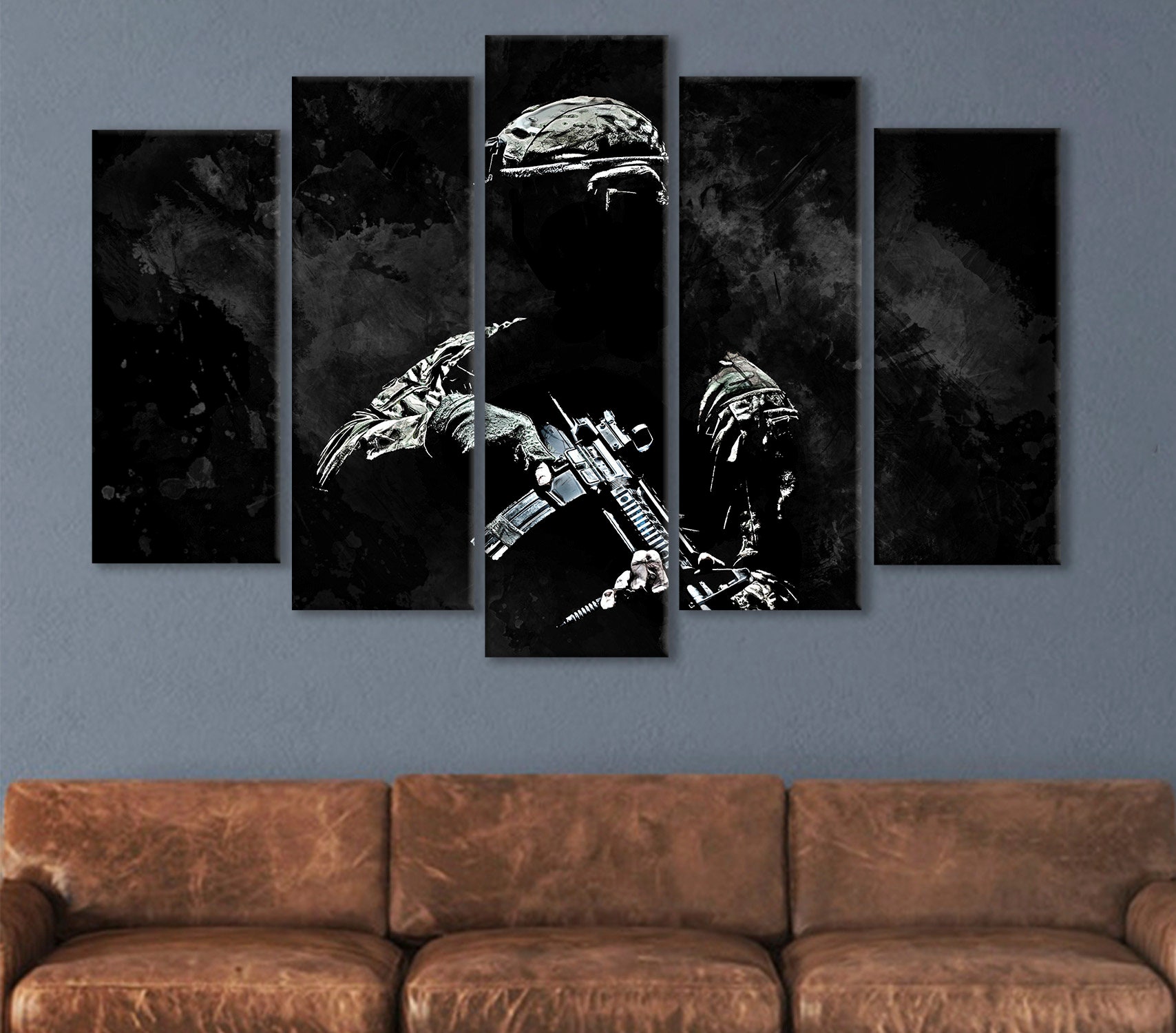 Special Forces Canvas Military Print Soldier Wall Decor | Etsy