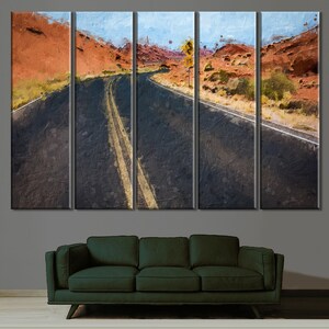 Highway Print, Highway Canvas, Home Wall Decor, Road Canvas, Road Photo ...
