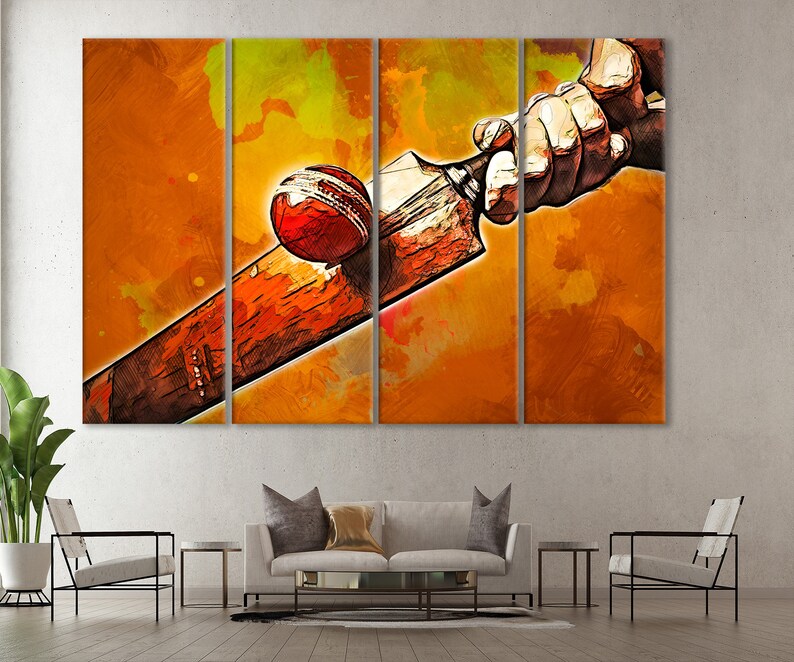 Cricket Canvas Art Cricket Wall Decor Cricket Canvas Print - Etsy