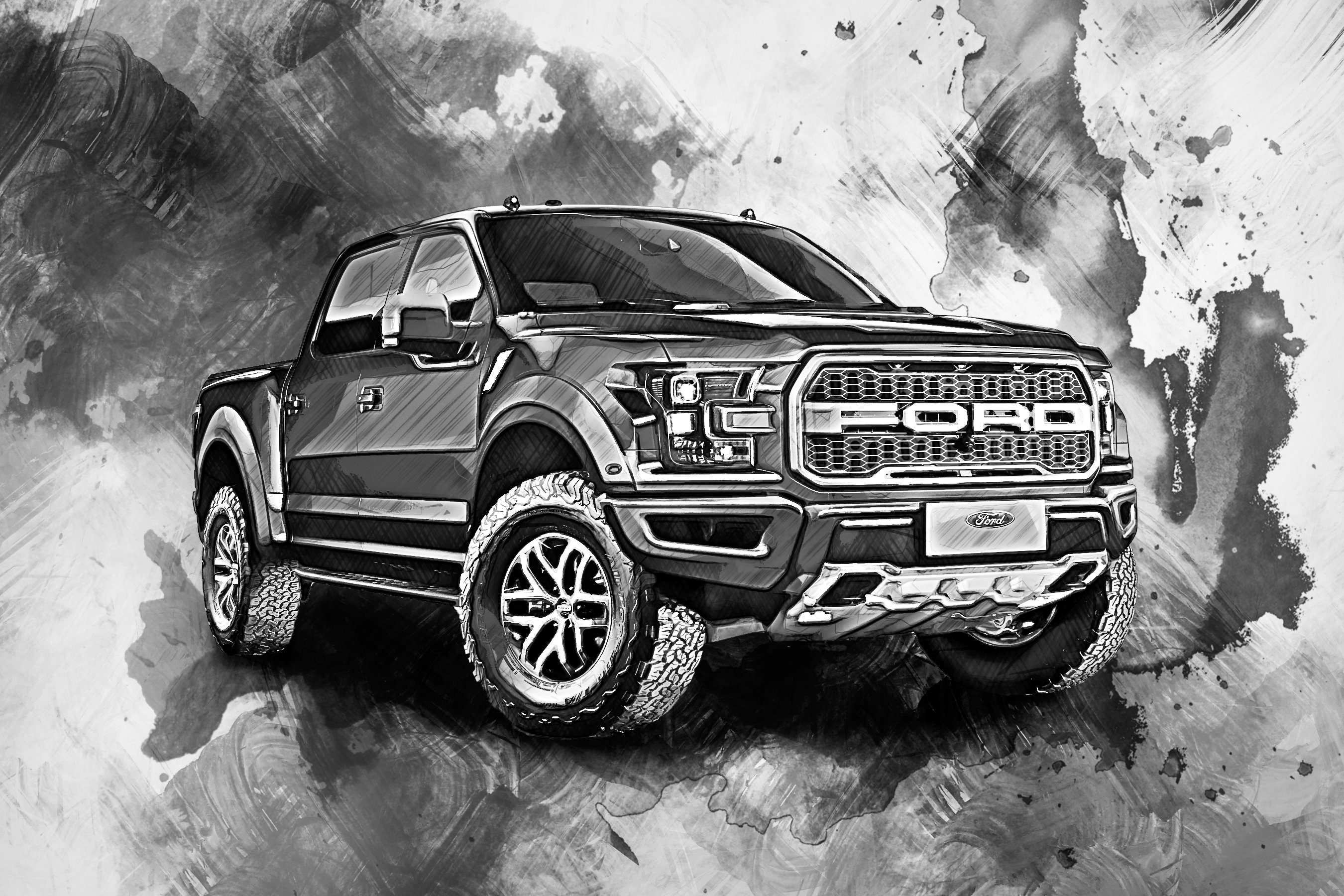 Ford Raptor Truck Drawings
