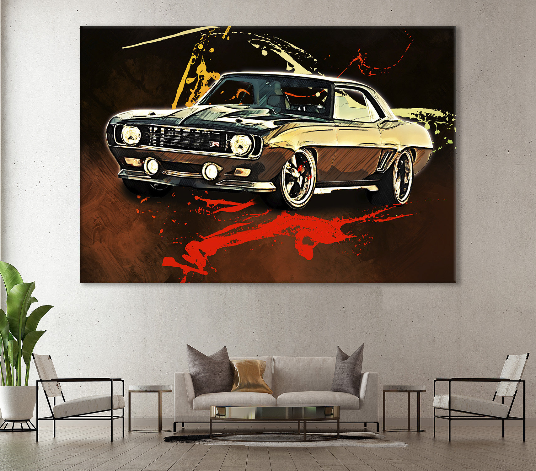 Chevrolet Camaro Print Muscle Car Canvas Camaro Poster - Etsy Canada